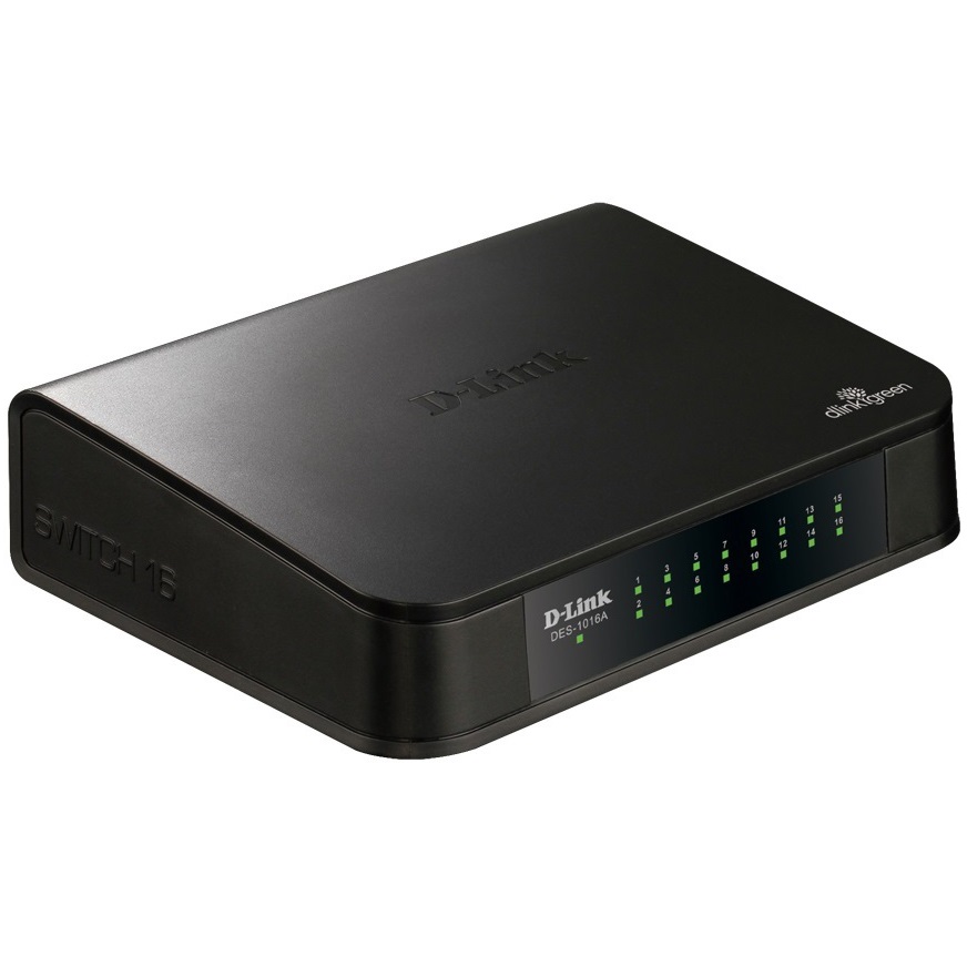 D-Link 16-Port 10/100M Desktop Ethernet Switch 16-Port