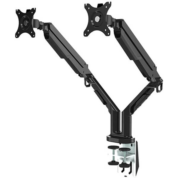 LEKKERMOTION 17" to 32" Dual Monitor Arm With Quick Release Vesa Plate ...