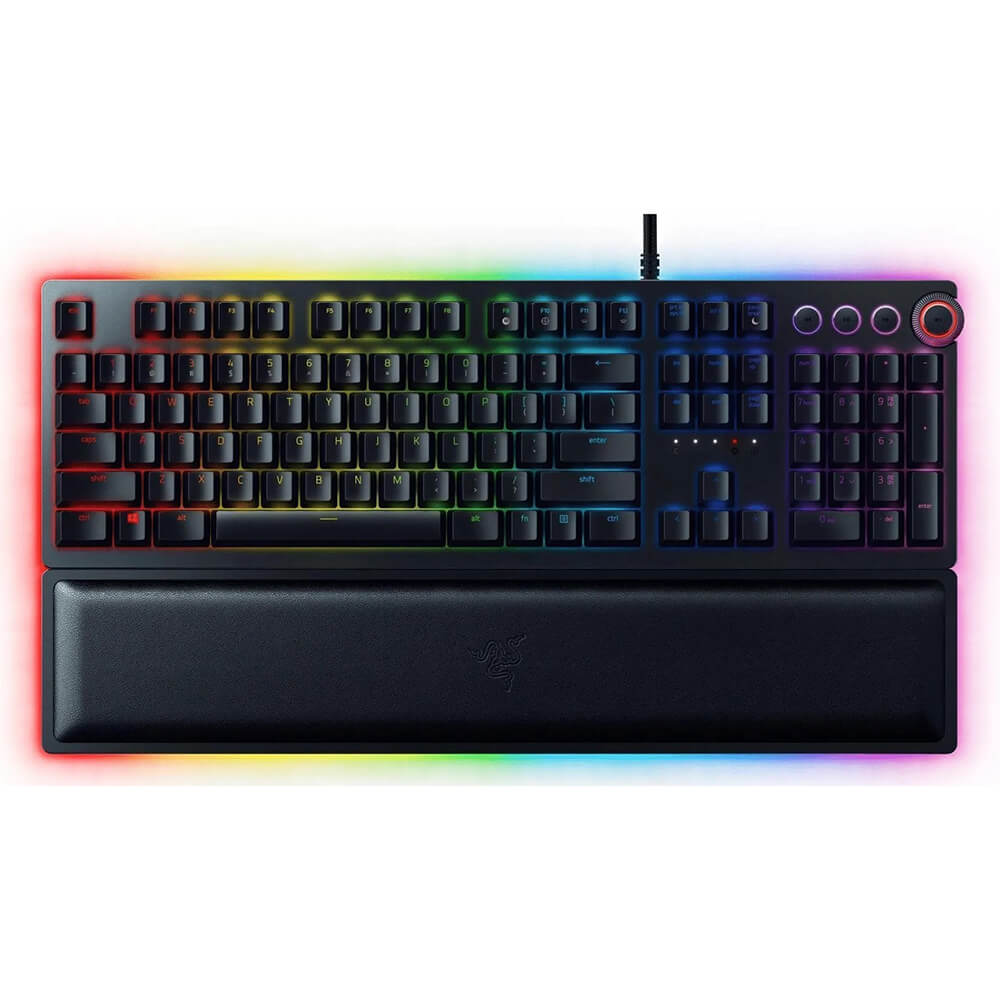 Razer Huntsman Elite Linear Optical Switch US Keyboard (RZ03-01871000 ...