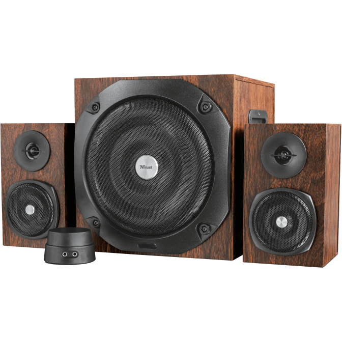 Trust Audio Vigor 2.1 Subwoofer Speaker Set - brown (TRS-20244) | PC ...
