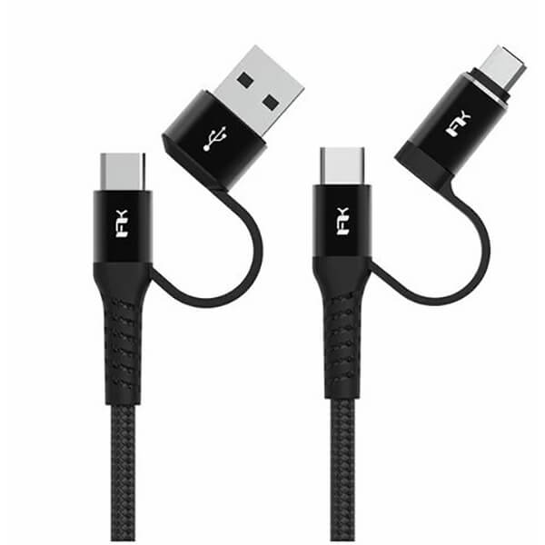 FEELTEK 2M Braided Andriod Charging/Data Cable interchangeable USB Type ...
