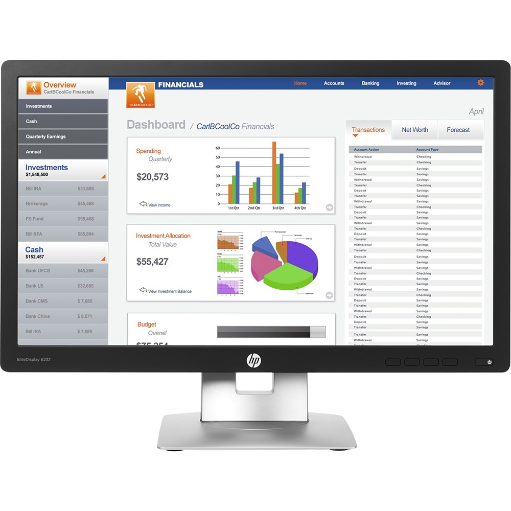 HP EliteDisplay E232 23-inch Full HD IPS Monitor (M1N98AS) | PC Shopper