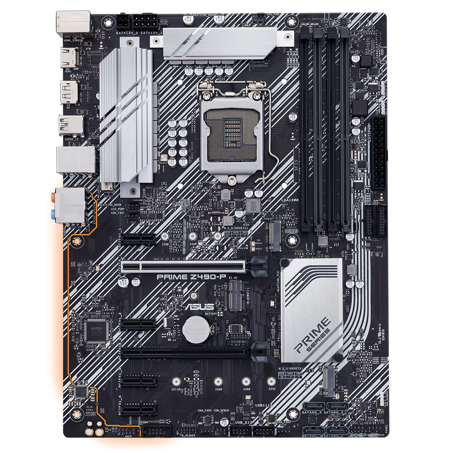 ASUS PRIME Z490-P Intel Z490 (LGA 1200) ATX Motherboard | PC Shopper