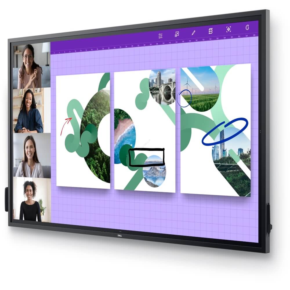 Dell P6524QT 65in 4K UHD Interactive Touch Monitor 65in