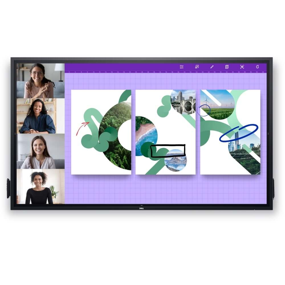Dell P6524QT 65in 4K UHD Interactive Touch Monitor 65in