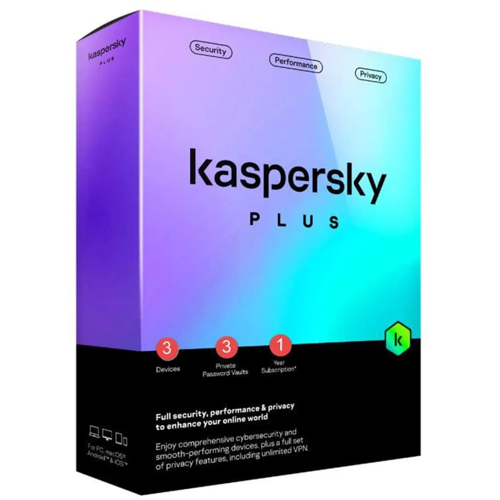 Kaspersky Plus Internet Security ESD Annual Subscription - 3